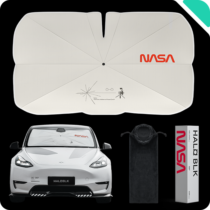 Haloblk Windshield Sun Shade Umbrella NASA edition – HALO BLK Store ...